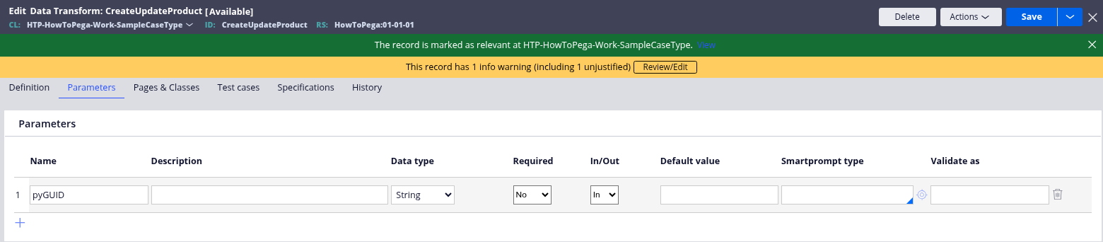 How to Save Data in a Data Object | Support Center
